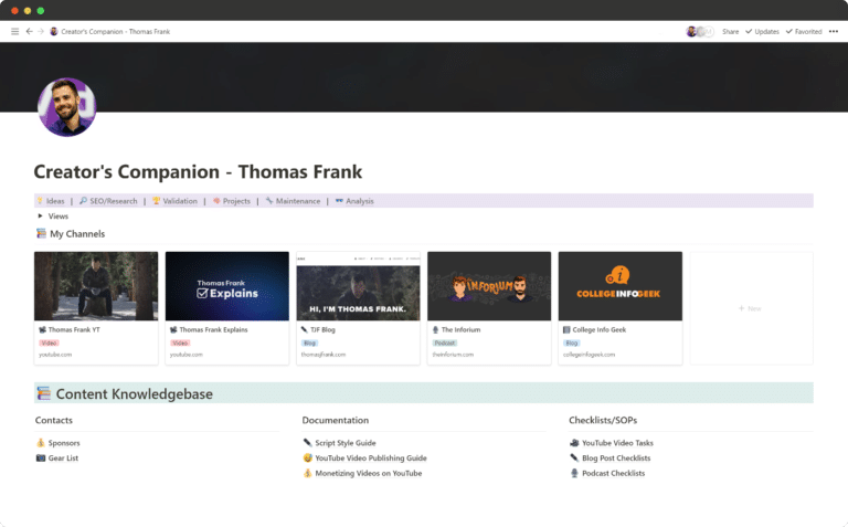 Creator's Companion - Thomas Frank