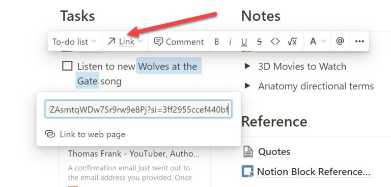 Notion Links How To Create Page Links Backlinks And Sub Pages