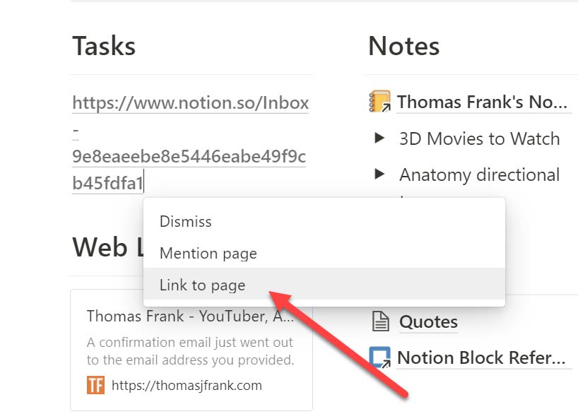 Notion Links How To Create Page Links Backlinks And Sub Pages