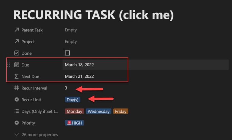 The Best Way to Create Recurring Tasks in Notion (2023)