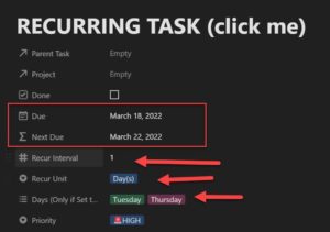 The Best Way to Create Recurring Tasks in Notion (2023)