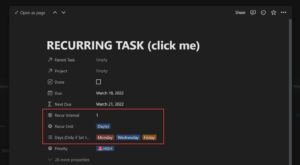 The Best Way to Create Recurring Tasks in Notion (2023)