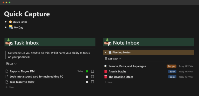 The Ultimate Second-Brain Notion Template - Tasks, Notes, and Projects