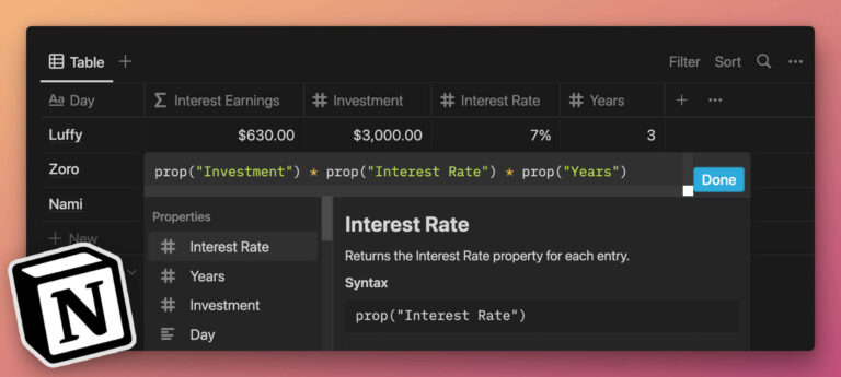 Notion Formulas The Ultimate Cheat Sheet 2022