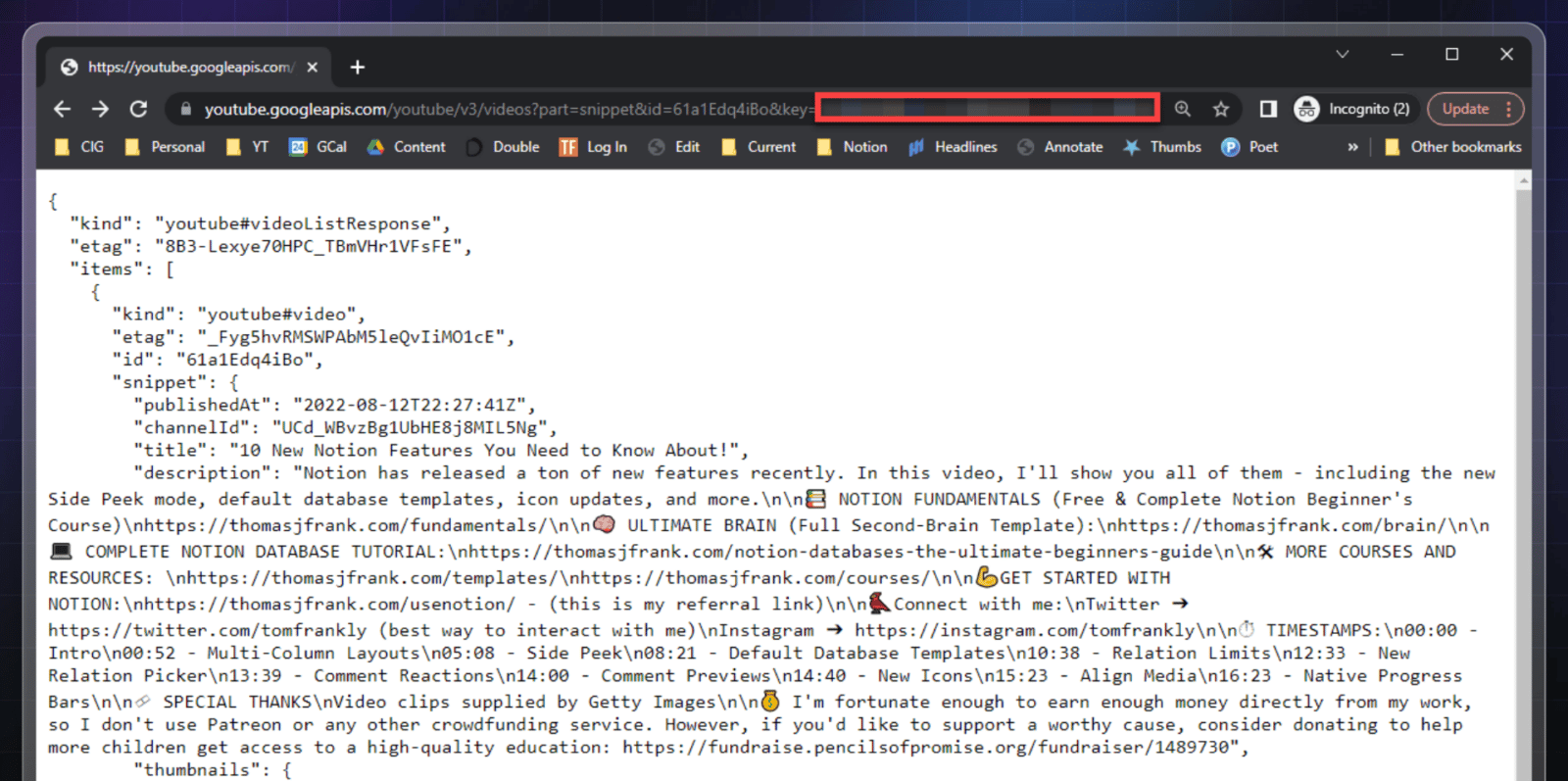 How to Send YouTube Data to Notion (No Code) - Notion API Tutorial