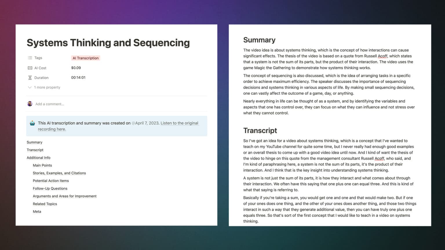 How To Take Perfect Notes With Your Voice Using Chatgpt And Notion