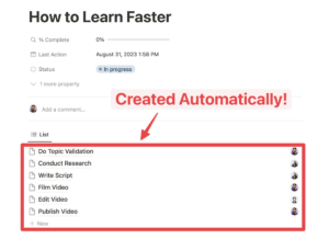 Notion Database Automations: The Complete Guide - Thomas Frank