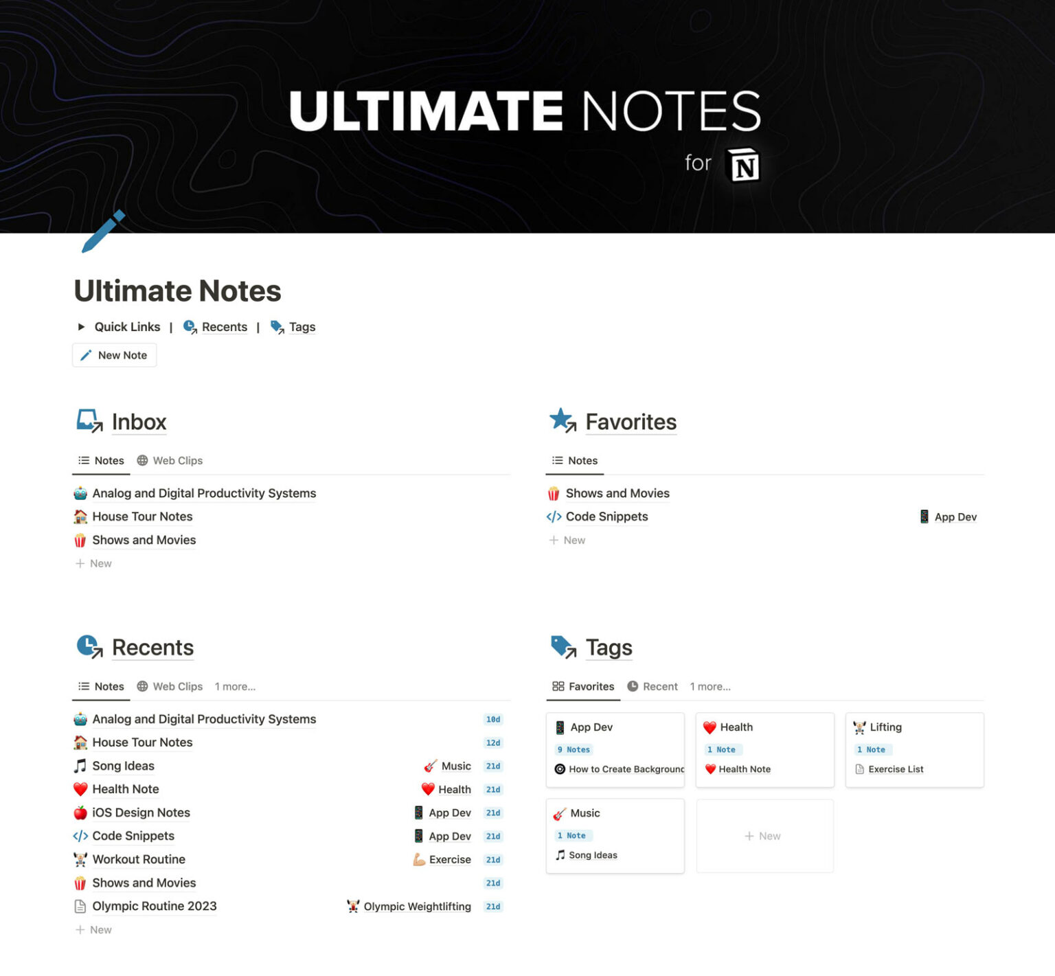 The Ultimate Note-Taking Template for Notion