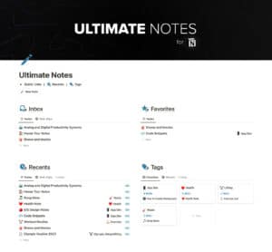 The Ultimate Note-Taking Template for Notion