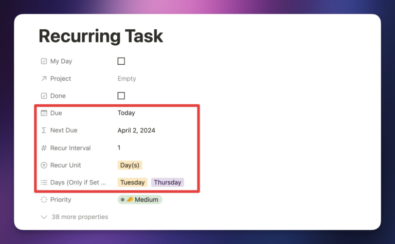 The Best Way to Create Recurring Tasks in Notion (2024)