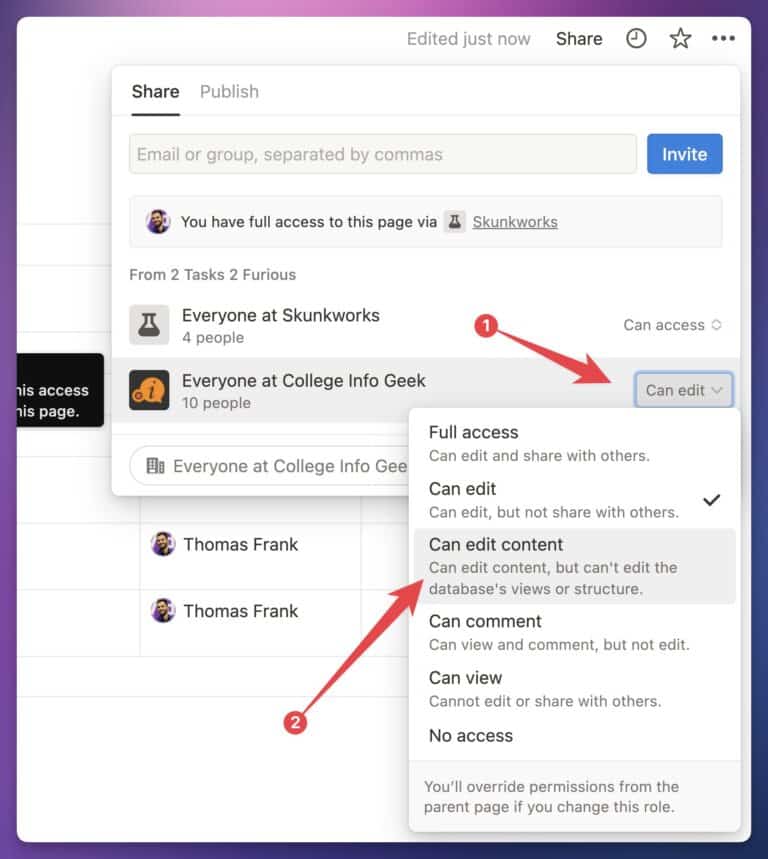 Notion Sharing & Permissions: The Ultimate Guide - Thomas Frank