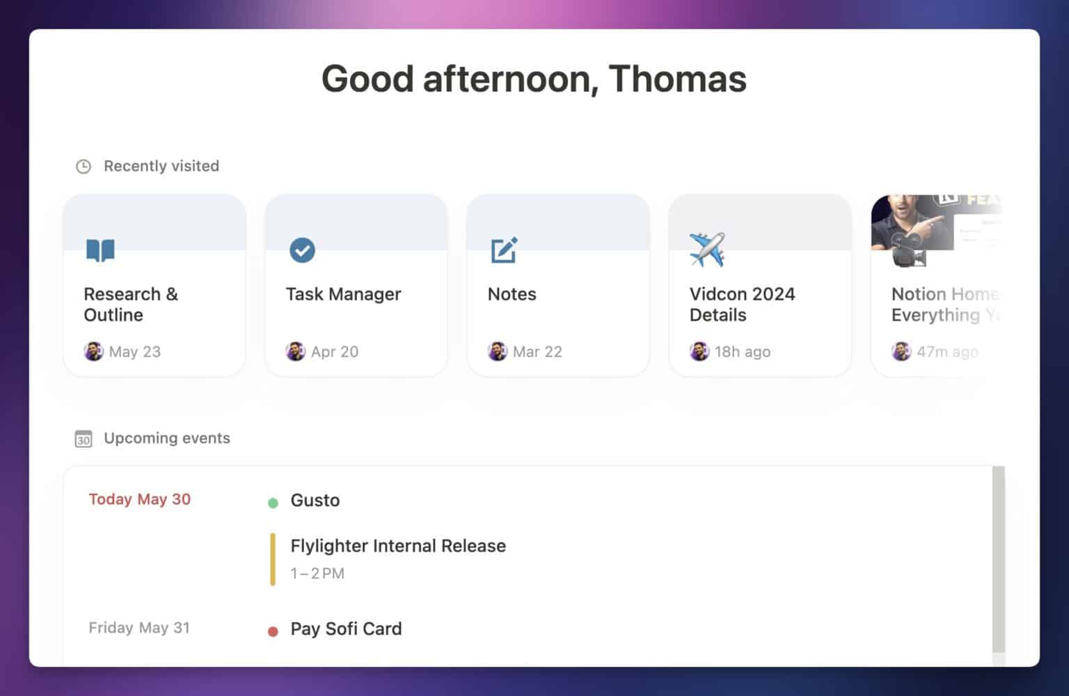 Notion Home: Everything You Need to Know - Thomas Frank