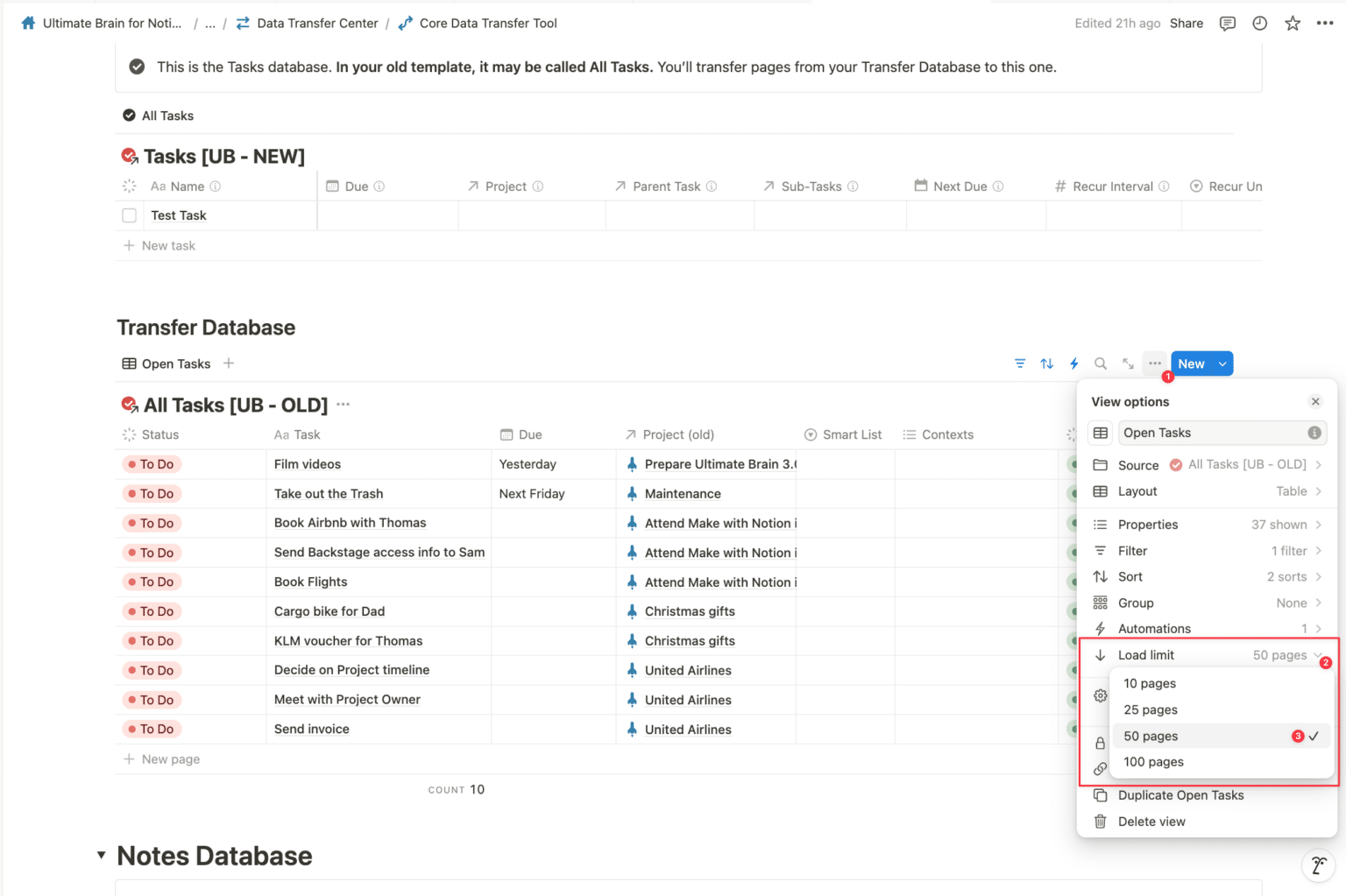 Migrating from an Older Ultimate Brain to Version 3.0 - Thomas Frank