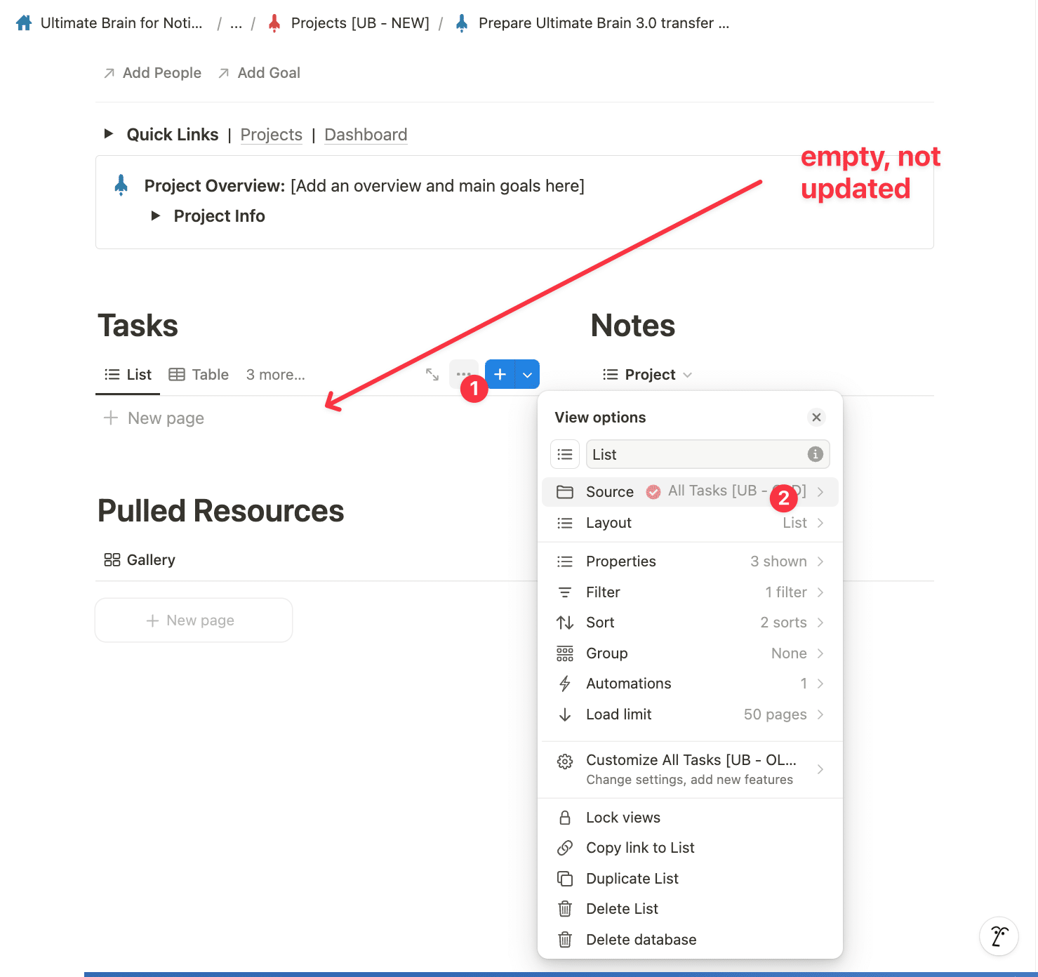Migrating from an Older Ultimate Brain to Version 3.0 - Thomas Frank