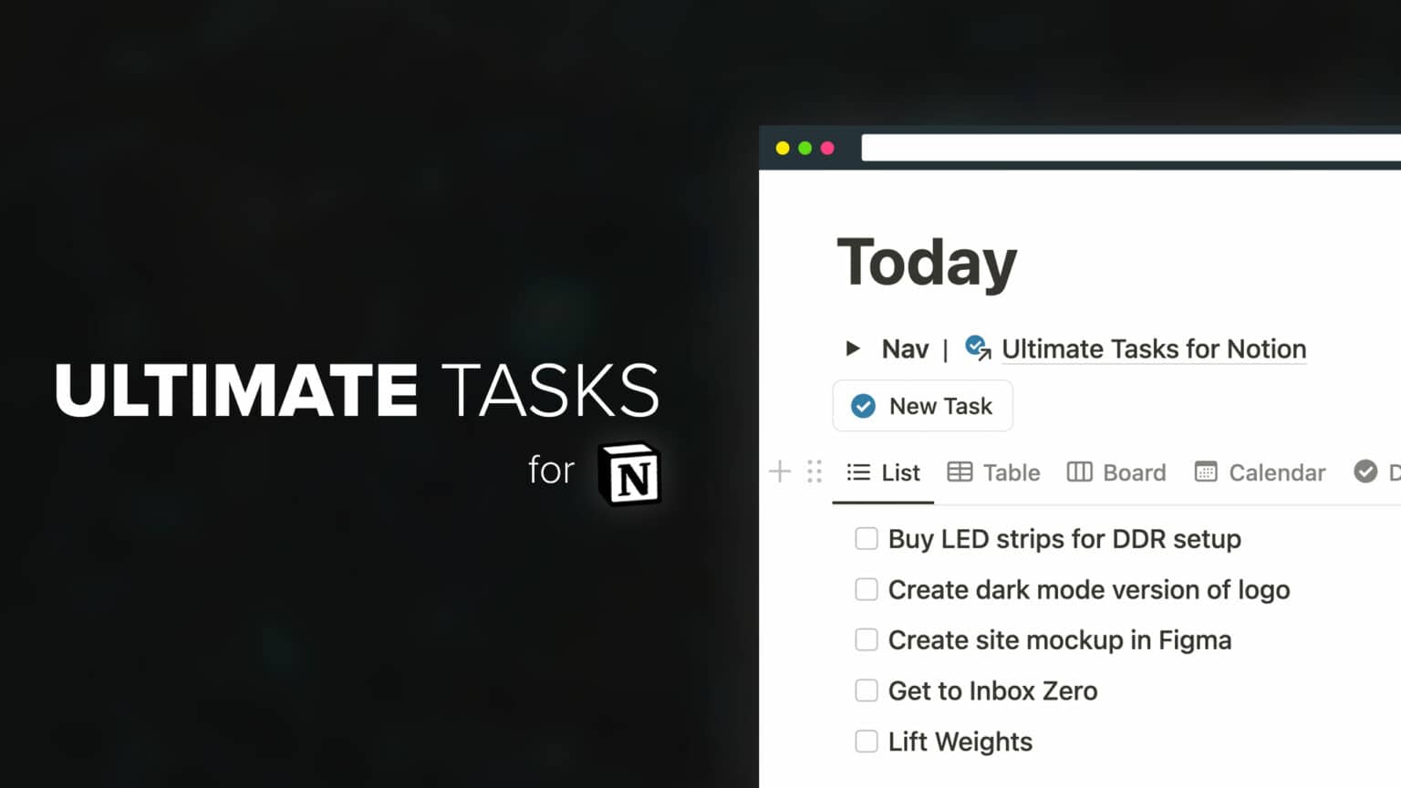 The Ultimate Task and Project Management Template for Notion