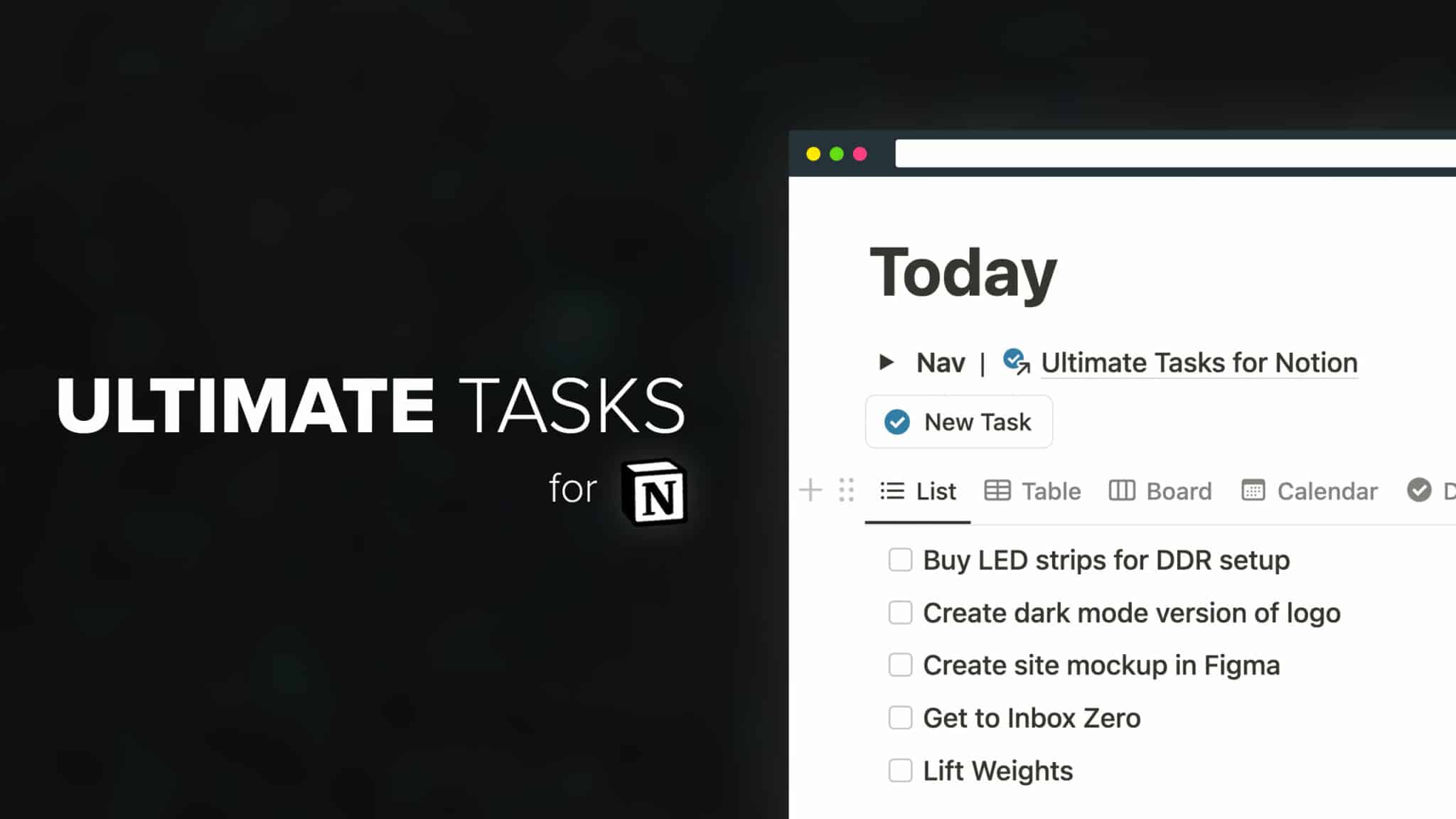 The Ultimate Task and Project Management Template for Notion
