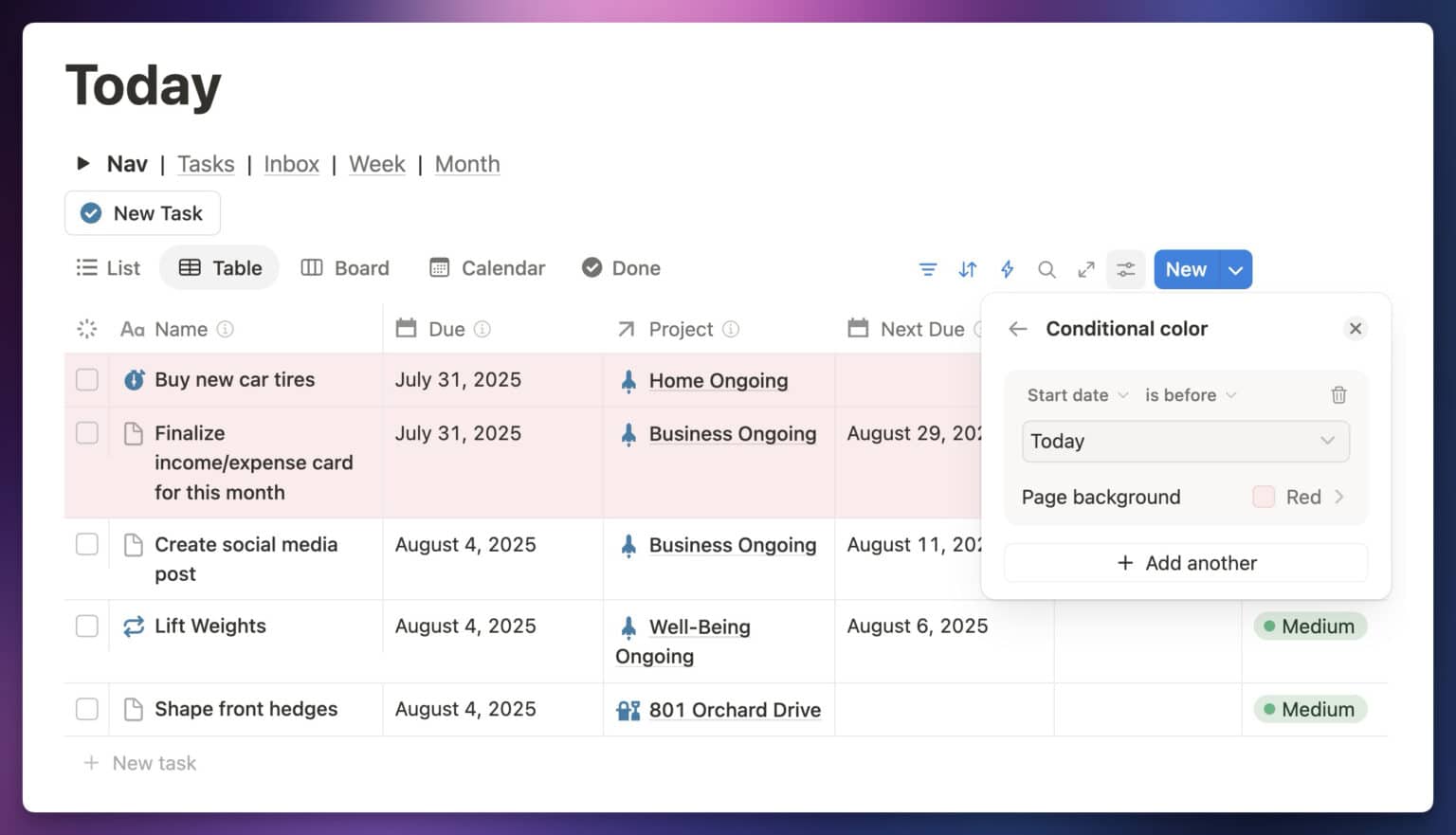 Notion Conditional Color Formatting: Everything You Need to Know - Thomas Frank